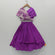 Pre Order: Stylish Overlap Purple Top And Layered Lehenga