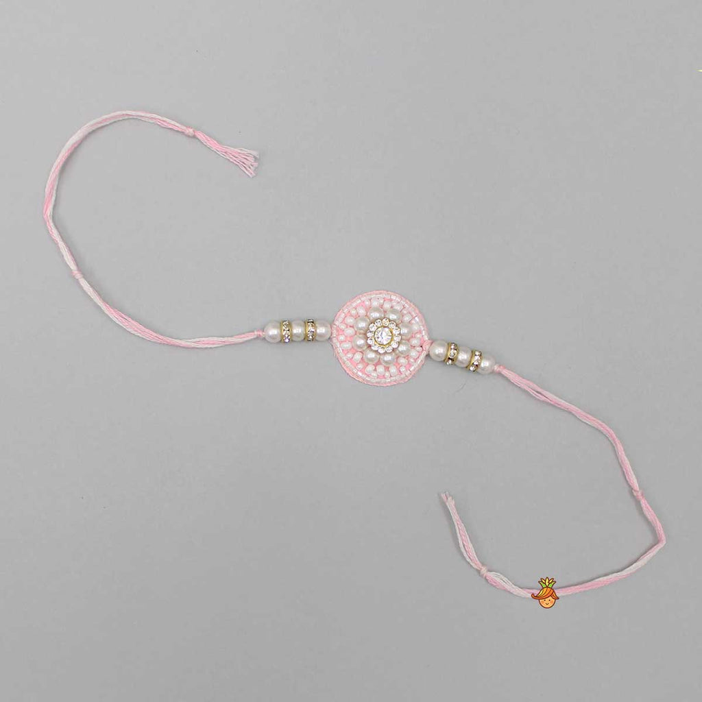 Beaded Pink Rakhi